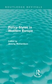 1 The Concept of Policy Style | 1 | Policy Styles in Western Europe (R