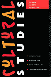 Cultural Studies | Volume 8, Issue 3 | Lawrence Grossberg, Janice Radw