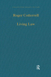 Living Law | Studies in Legal and Social Theory | Roger Cotterrell | T