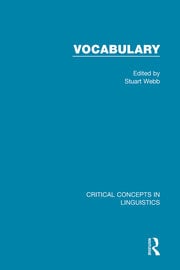 Vocabulary | Stuart Webb | Taylor & Francis eBooks, Reference Works an