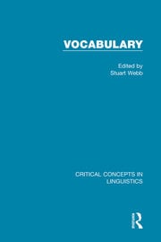 Vocabulary | Stuart Webb | Taylor & Francis eBooks, Reference Works an