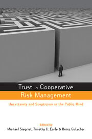 Trust, Risk Perception and the TCC Model of Cooperation